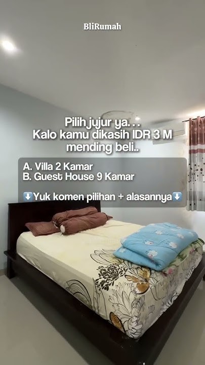PUNYA UANG 3M BELI VILLA ATAU GUEST HOUSE??😳 - YouTube