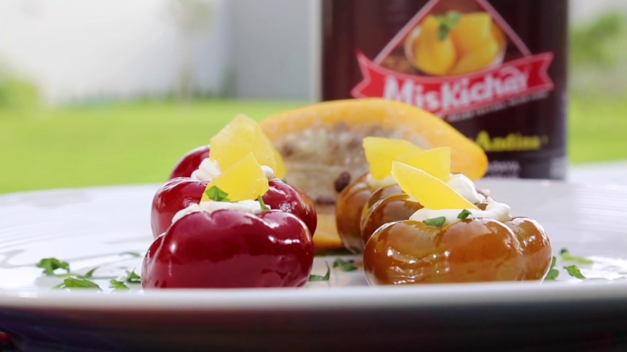 Receta Pimiento cherry y papaya andina - YouTube