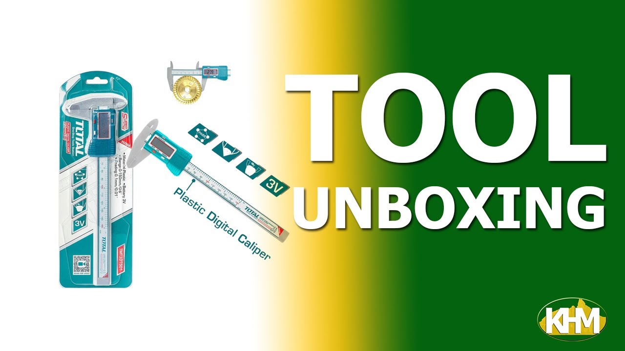 Total TMT331501 Plastic Digital Caliper 150mm Quick Unboxing - YouTube