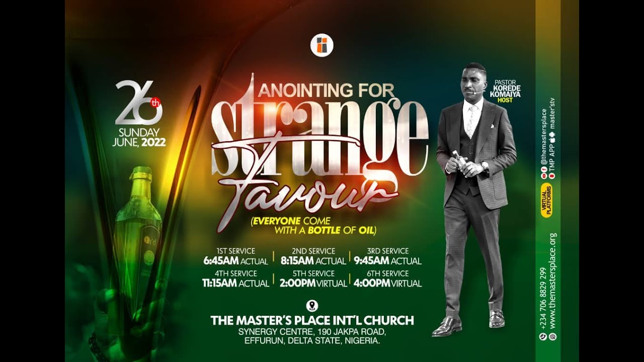 The Master's Place Int'l Church Live Broadcast | 4th SERVICE: SUN 26TH ...