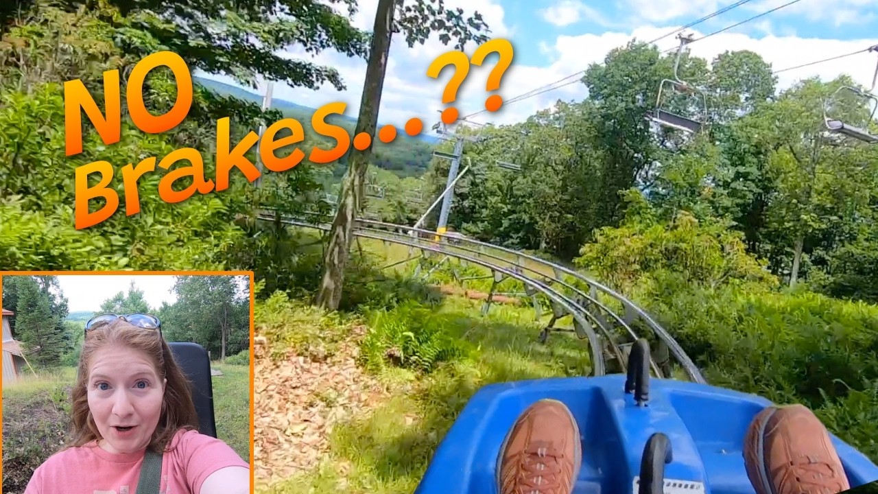 I rode a 4500 foot Mountain Coaster in Pennsylvania! Camelback Mountain ...
