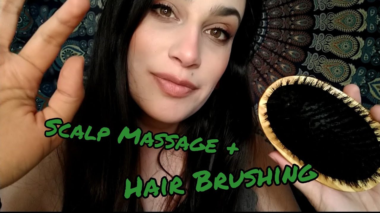 Fast Aggressive Asmr ~ Scalp Massage And Hair Brushing Soft Spoken W