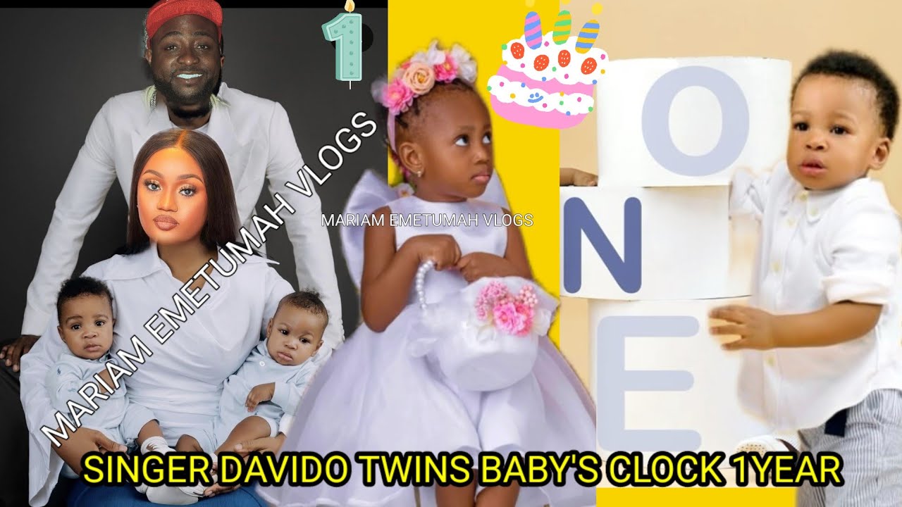 Shócker First Video Chioma & Davido Twins Babies as they Celebrate 1st ...