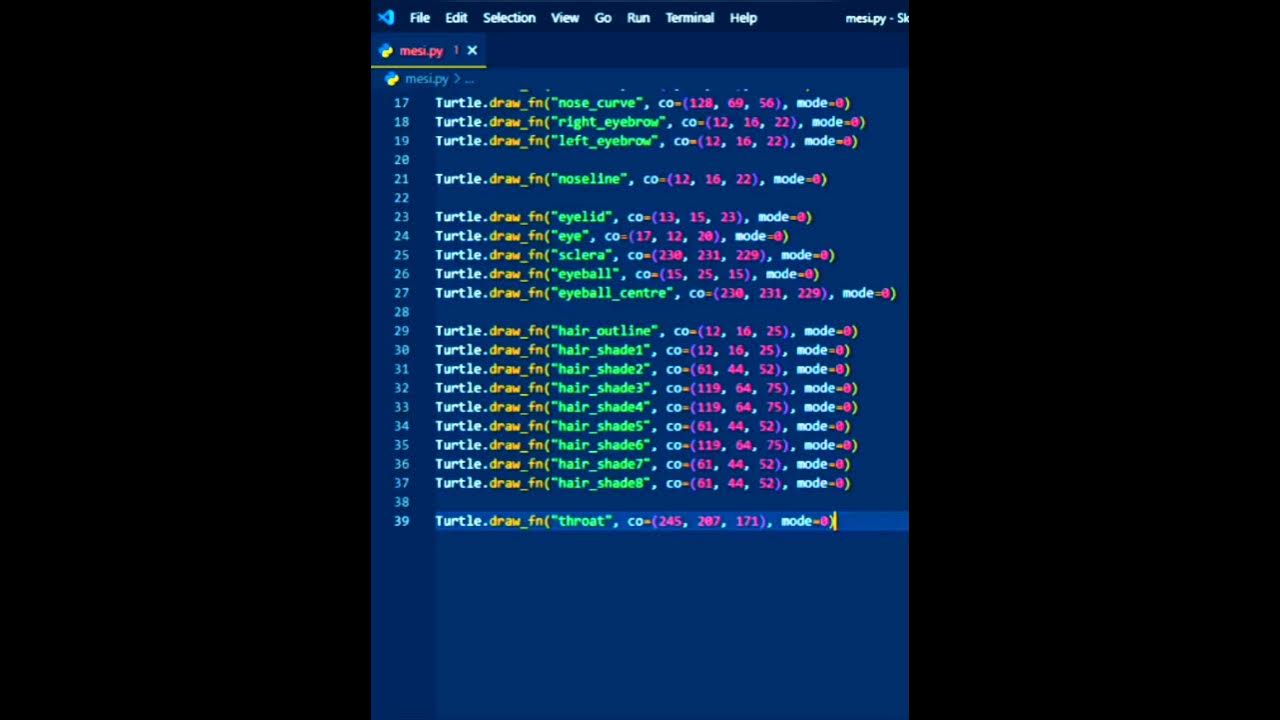 Drawing Lionel Messi🔥Using Python👩‍💻#coding #turtle #programmerlife #cse #shorts #hacker #viral ...