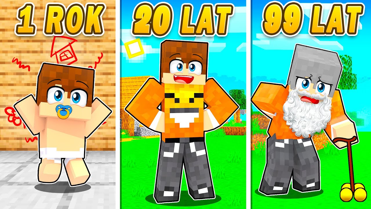 PRZEŻYŁEM 99 LAT w Minecraft! - YouTube