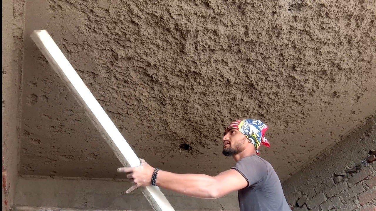 सिलिंग प्लास्टर साहुल मे कैसे करते हैं _ Beautiful Celling Plastering _ उल्टी छत प्लास्टर करना ...