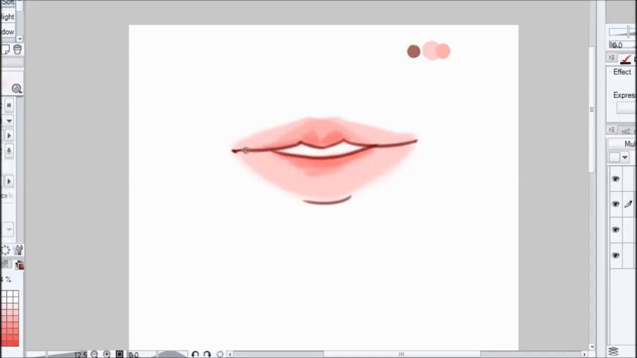 How to draw lips for Beginners webtoons ( comment dessiner des lèvres ...