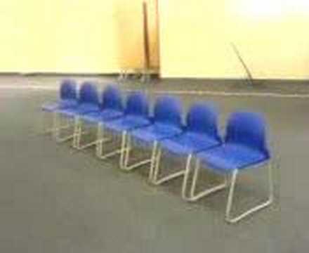 Lee jumping over chairs - YouTube