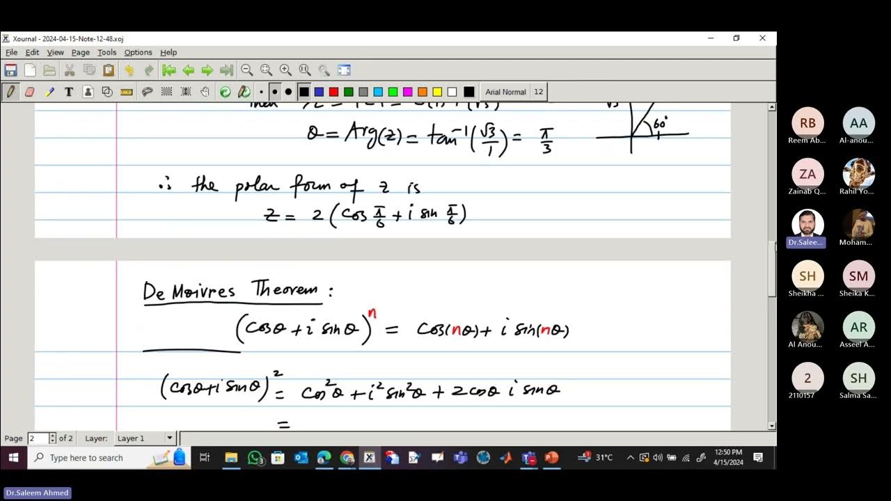 LA | Complex Numbers | Spring 2023-24 - YouTube
