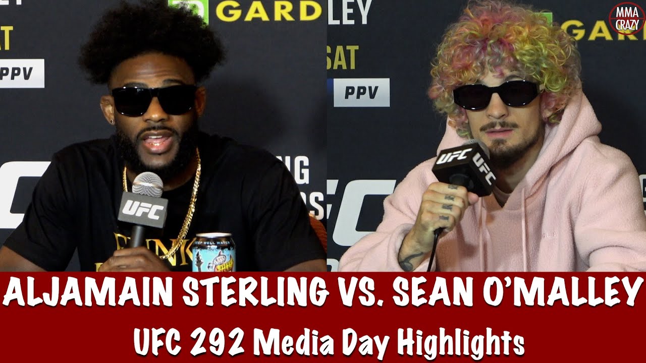 UFC 292: Aljamain Sterling & Sean O'Malley Media Day Highlights - YouTube