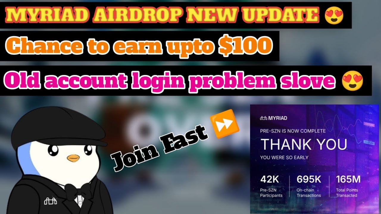 Myriad airdrop session 1 update || old account login problem slove || myriad airdrop trick for ...