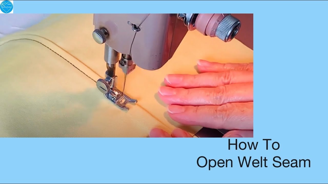 How To Sew Open Welt Seam - Basic Sewing Skills (Part # 6) - YouTube