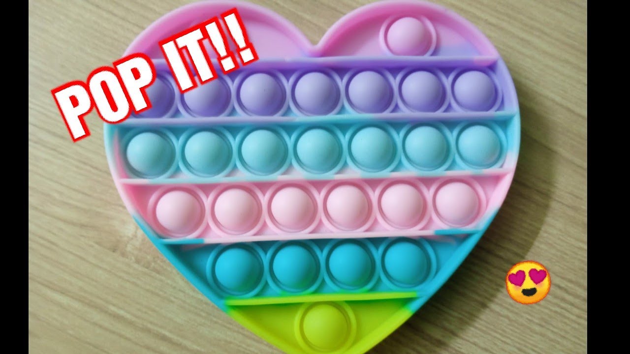 cute heart shaped pop it review 🤩/ Nivi's creation - YouTube