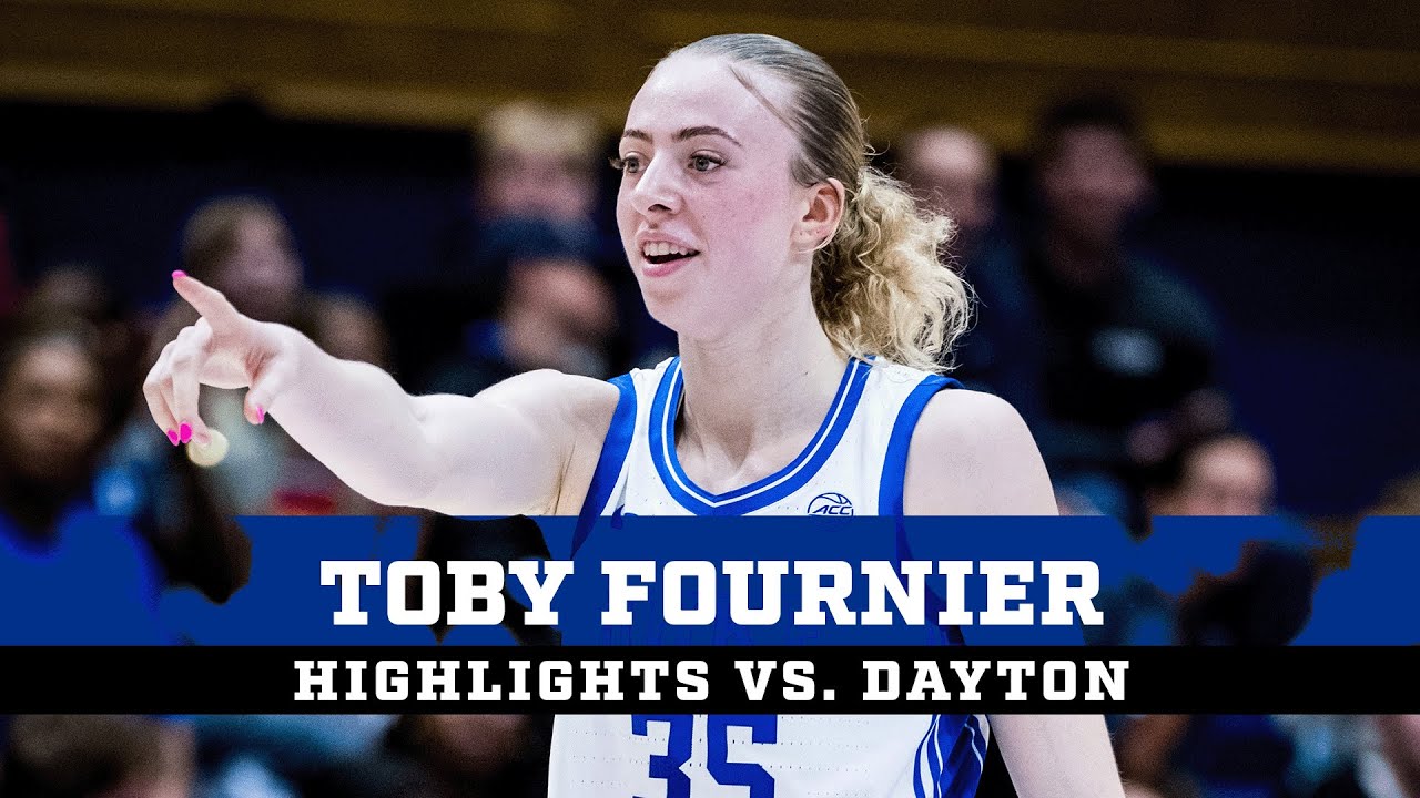 Duke Freshman Toby Fournier Notches Fourth Double-Figure Game vs Dayton ...