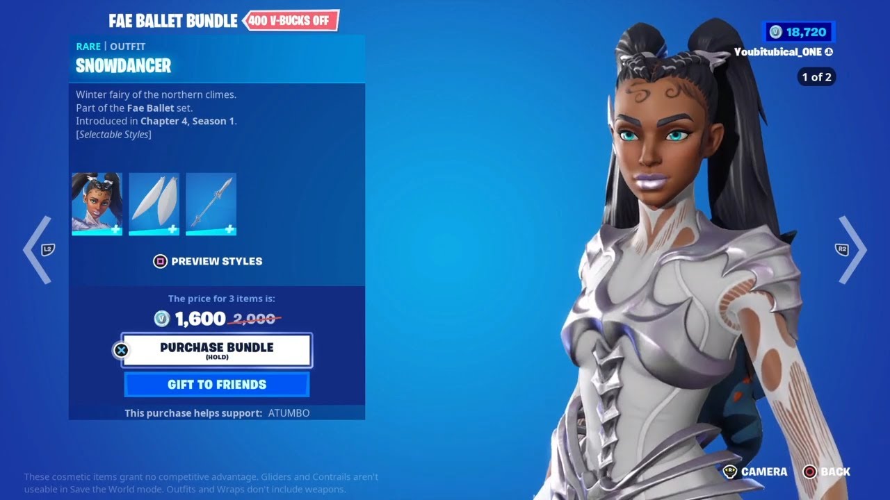 SNOW DANCER SKIN RETURN February 6th, 2023 Fortnite Item Shop - YouTube