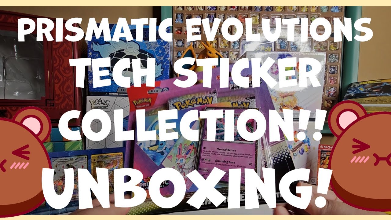 Prismatic Evolution Sticker Collection Unboxing - YouTube