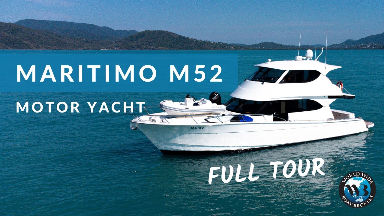 Maritimo M52 Tour & Drone in Whitsundays - YouTube