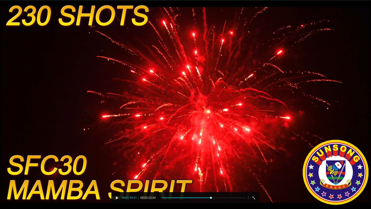 (SFC30) Mamba Spirit --- 230 Shots Compound #Fireworks #sunsong # ...