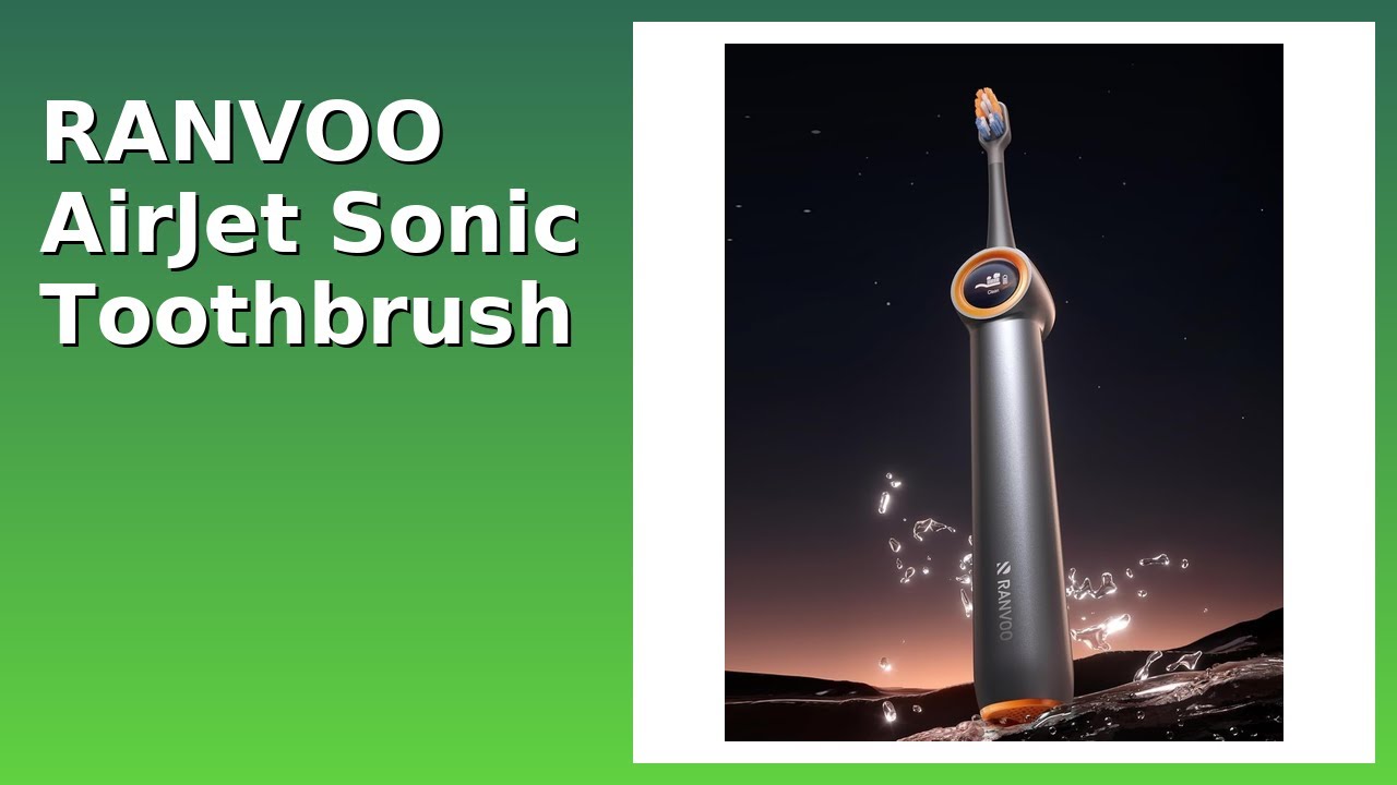 REVIEW (2025): RANVOO AirJet Sonic Toothbrush. ESSENTIAL details. - YouTube