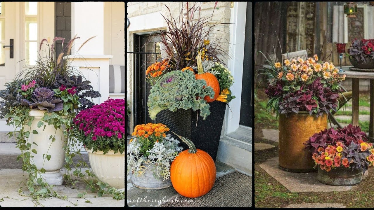 10 Stunning Fall Container Ideas for Your Autumn Garden! - YouTube