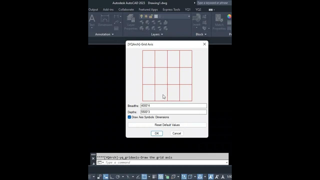 AutoCAD - YQarch Grid Axis (ZXW) - YouTube