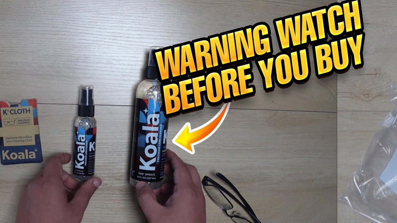 Koala Eyeglass Lens Cleaner Spray Kit Is a BIT SHOCKING - YouTube