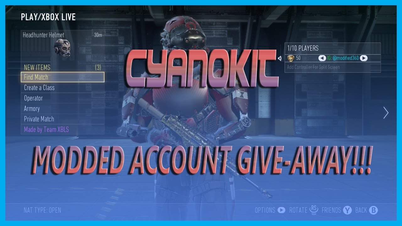 Multi-CoD Modded Account Give-away! - YouTube