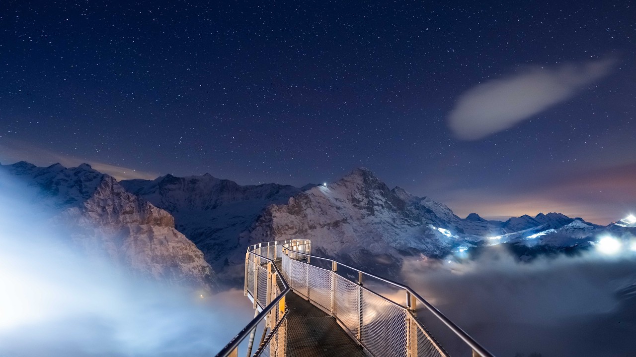 Winter in Switzerland - Grindelwald First - First Cliff Walk ...