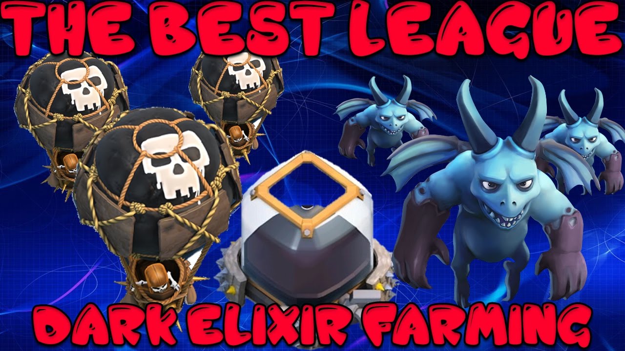Clash Of Clans - No Hero Dark Elixir Farm Strategy - Fastest Dark ...