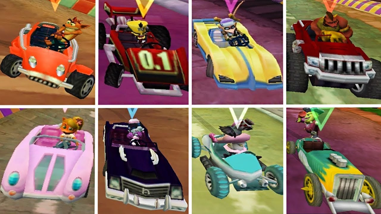 Crash Tag Team Racing Cars