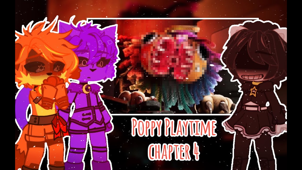Reaction 🧸 Poppy Playtime Chapter 4 Trailer Yarnaby 🎃 Gacha Club - YouTube