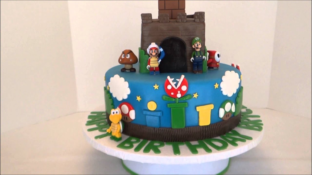 Renee's Gourmet Cake Super Mario Brothers Cake - YouTube