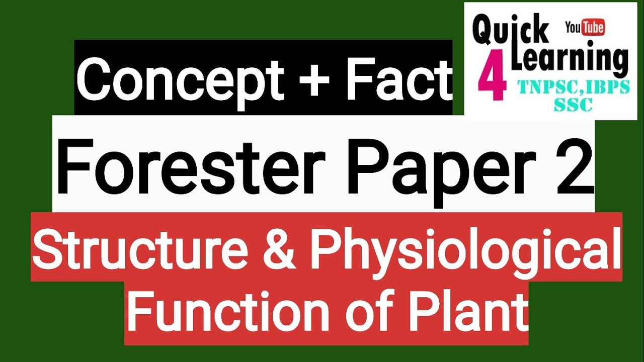 Forester Paper 2 - Science Part 4 - Important Fact - YouTube