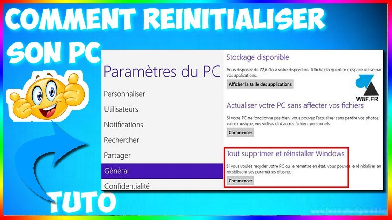 Comment Réinitialiser son PC sous Windows 10 [TUTORIEL] - YouTube