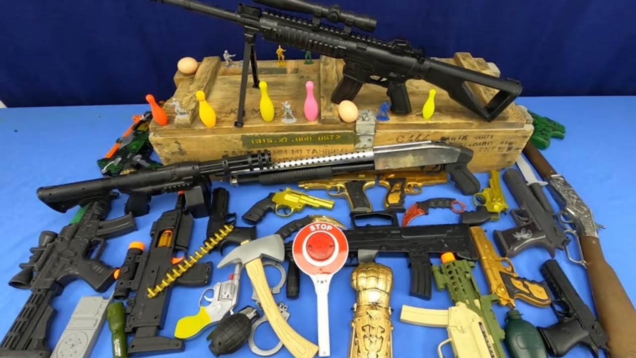 Real Looking Toy Metal Shotgun, High Bullet Capacity Machine Gun And ...