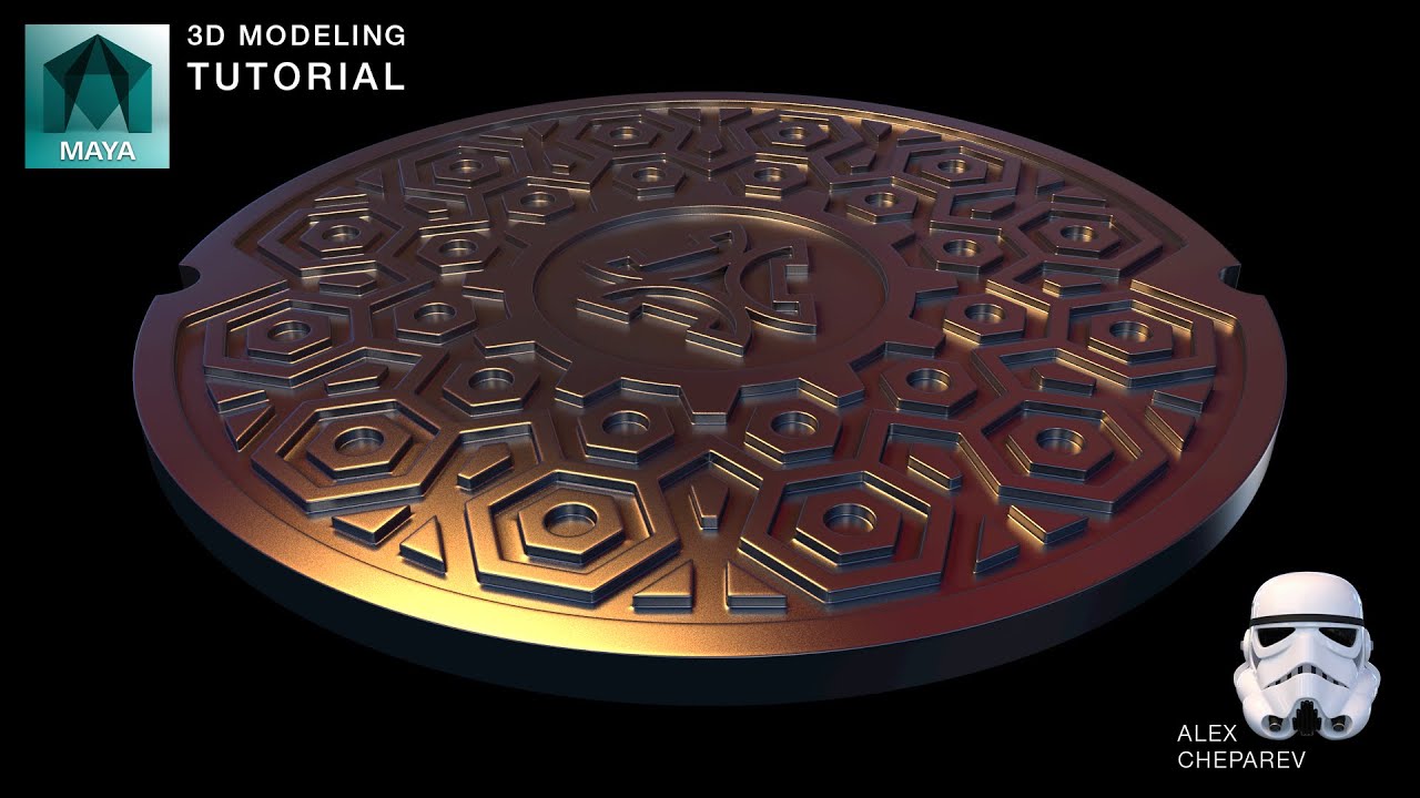 Modeling Sao Paulo Telephone Manhole Cover - YouTube