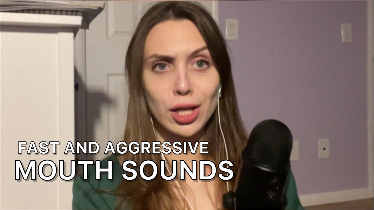 ASMR FAST AND AGGRESSIVE/ Mouth sounds, hand sounds, rambling,mic ...