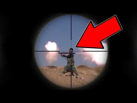 US Barrett 50 Cal SHREDS Insurgent With RPG (*BLOOD & GORE WARNING*)