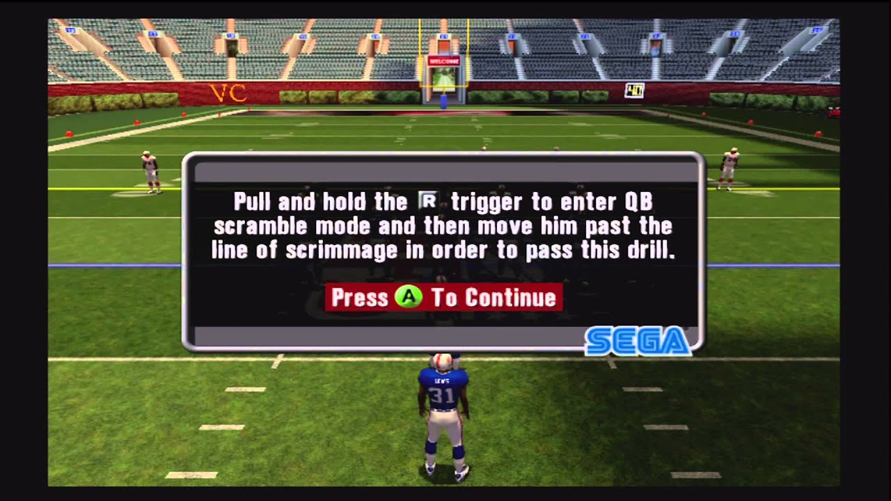 ESPN NFL 2K5 - Training - YouTube