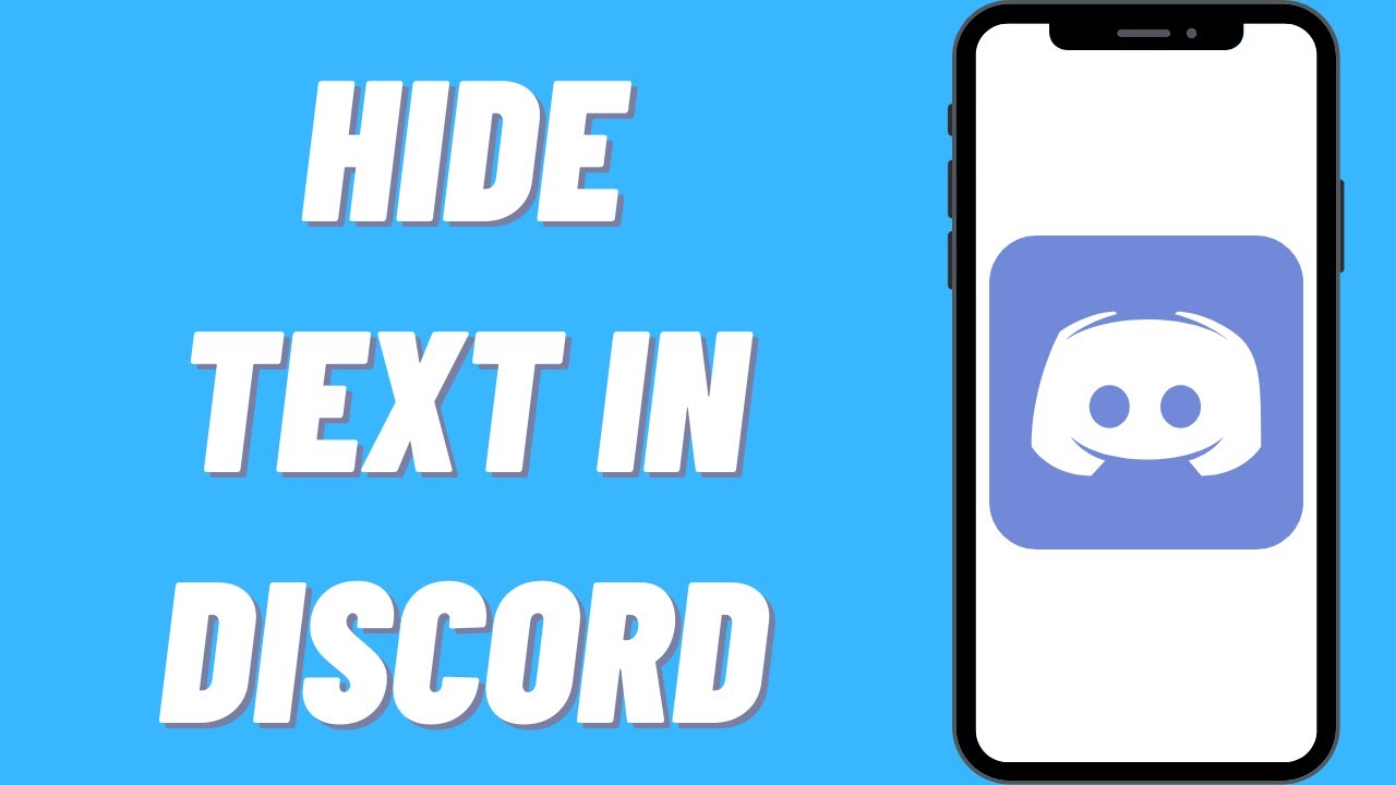 How To Hide Text In Discord YouTube How To Hide Text In Discord YouTube