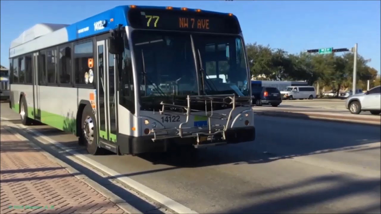 Miami Dade Transit Bus action around the city 2018 Part 1 - YouTube