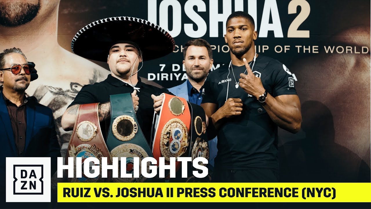 HIGHLIGHTS | Ruiz vs. Joshua II NYC Press Conference - YouTube