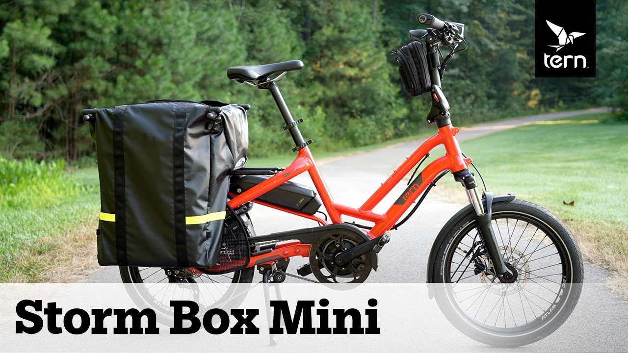 Storm Box Mini: Bike bucket for one kid passenger on a Tern cargo bike ...