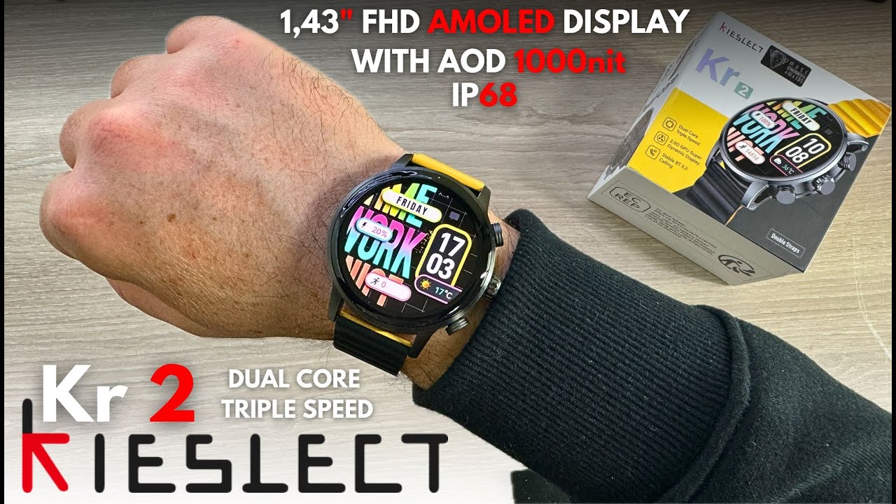 KIESLECT Kr2 Calling Smartwatch | AMOLED 1000nit | Dual Core Triple ...