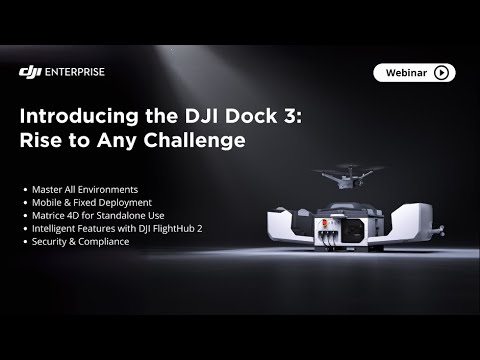 NA Webinar – Everything You Need to Know About DJI Dock 3 - YouTube