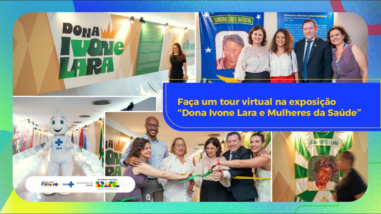 Tour virtual na exposição Dona Ivone Lara e Mulheres da Saúde - YouTube
