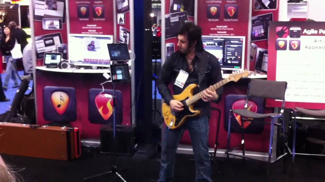 Rob Math performs "Break the Speed Limit" with AmpKit at NAMM - YouTube