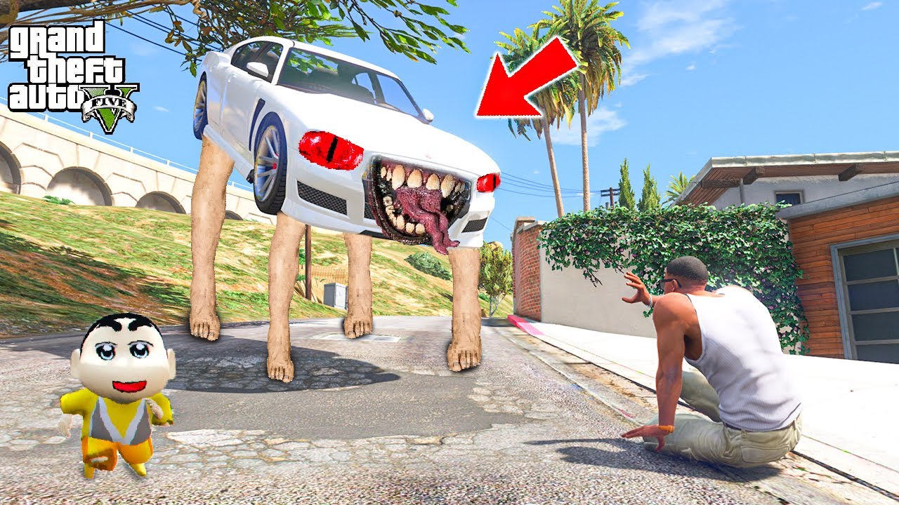 Shinchan and Franklin Found Cursed Franklin's Car with Legs in GTA 5 ...