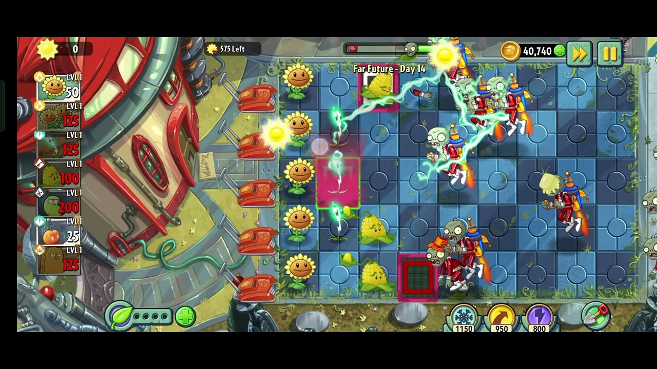 Plants vs. Zombies 2: Far Future Day 14 PVZ2 - YouTube
