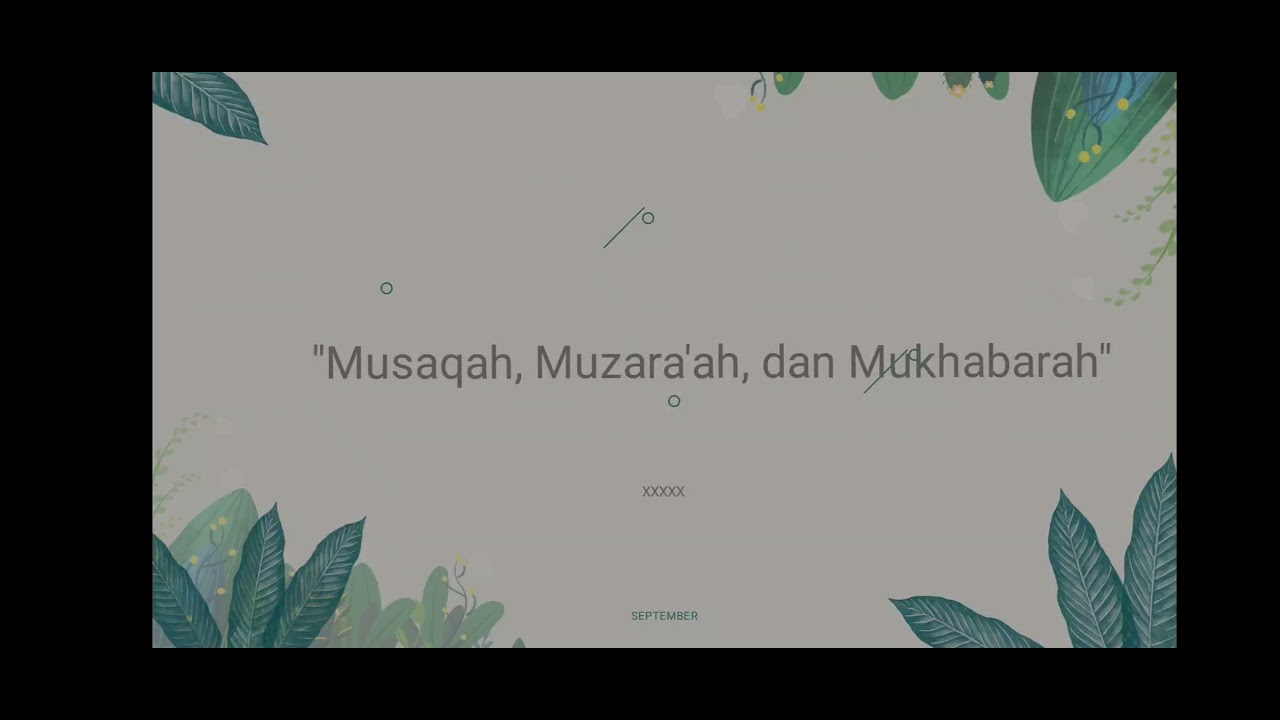 Hukum jual beli musaqah, muzaraah, dan mukharabah - YouTube